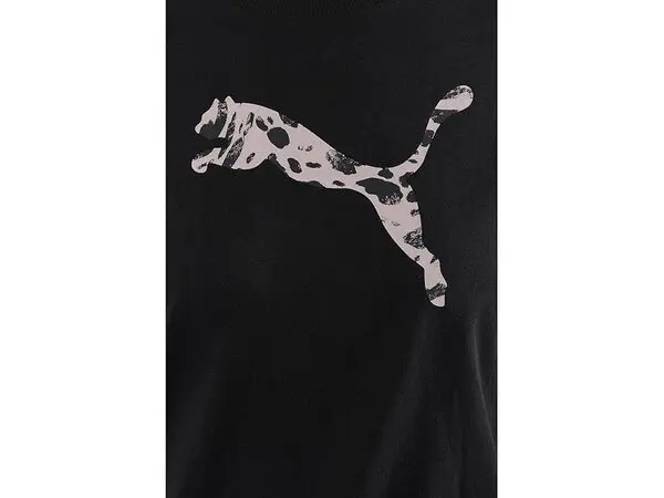 PUMA Essentials Animal Print Relaxed Fit T-shirt - Black