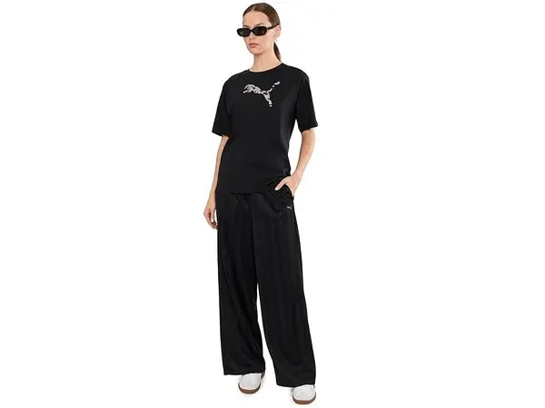 PUMA Essentials Animal Print Relaxed Fit T-shirt - Black