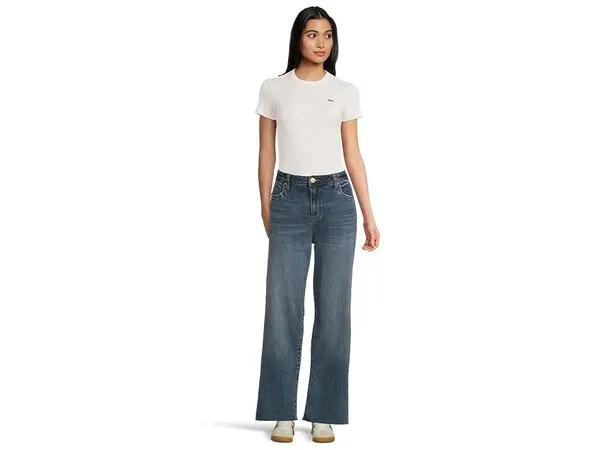 Lacoste Slim Fit Ribbed Cotton T-shirt - White
