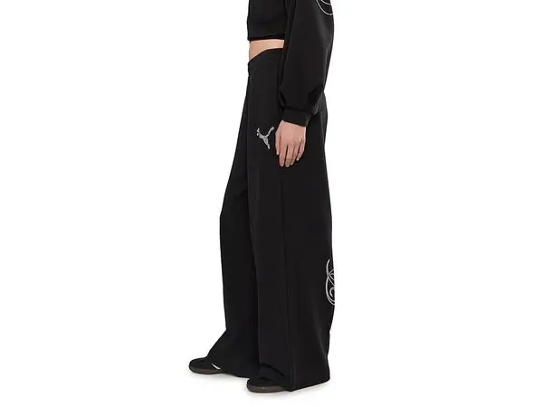 PUMA Essentials Graphics Leo Luxe Bedazzled Slouchy Pants