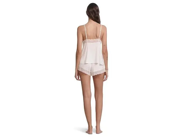Eberjey Lara Cami Short Pj Set Pajama Sets Ivory - Bone