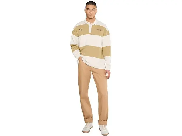 PUMA Porsche Legacy Striped Knit Sweatshirt - Tan