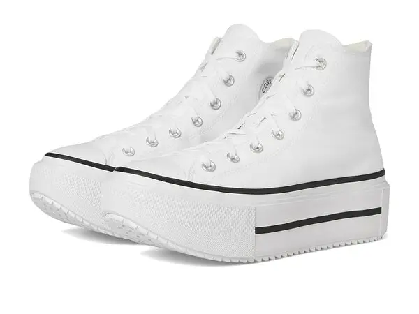CONVERSE Chuck Taylor All Star Lift Double Stack Platform Lace-up High Top Sneakers - Gray
