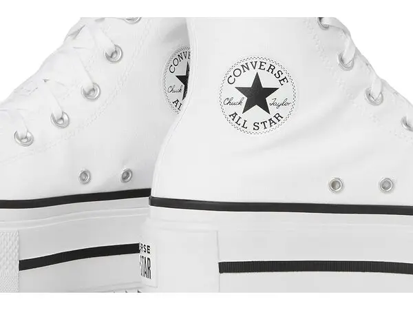 CONVERSE Chuck Taylor All Star Lift Double Stack Platform Lace-up High Top Sneakers - Gray