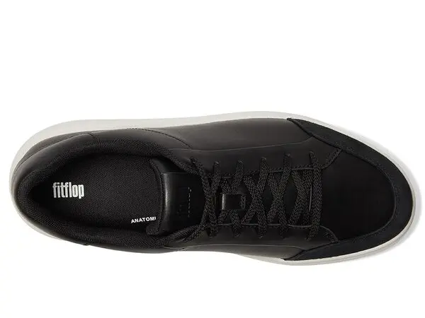 Fitflop Rtg Leather And Suede Lace-up Sneakers