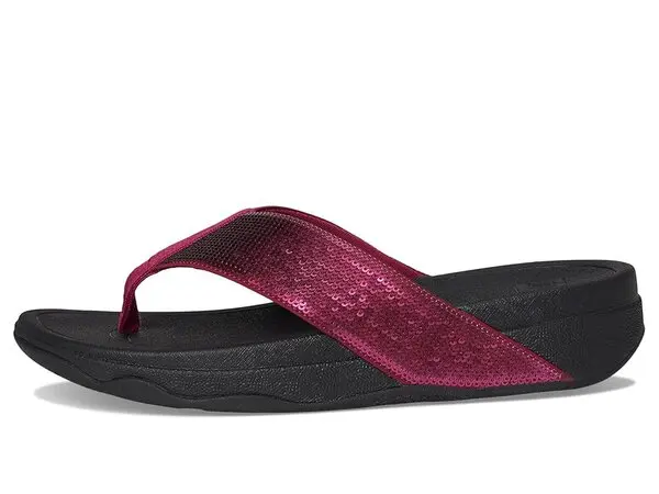 Fitflop Sequin Toe-post Wedge Sandals