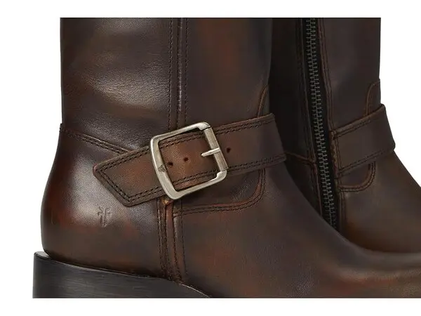 THE FRYE COMPANY Campus Buckle Mid Calf Boots - Brown