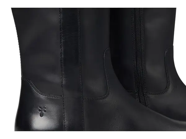 THE FRYE COMPANY Melissa Button Tall Inside Zip Boots - Black