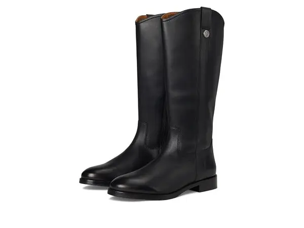 THE FRYE COMPANY Melissa Button Tall Inside Zip Boots - Black