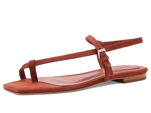 Schutz Lisa Leather Sandals - Red