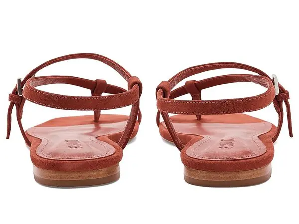 Schutz Lisa Leather Sandals - Red