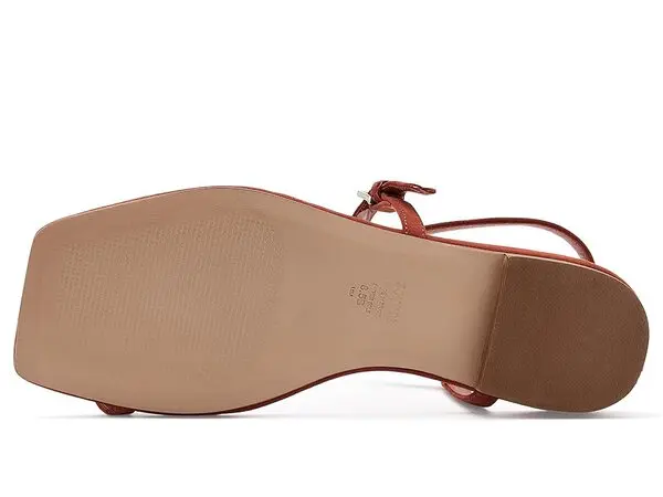 Schutz Lisa Leather Sandals - Red