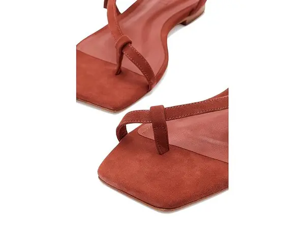 Schutz Lisa Leather Sandals - Red