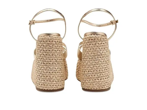 Schutz Keefa Wedge Sandals - Silver