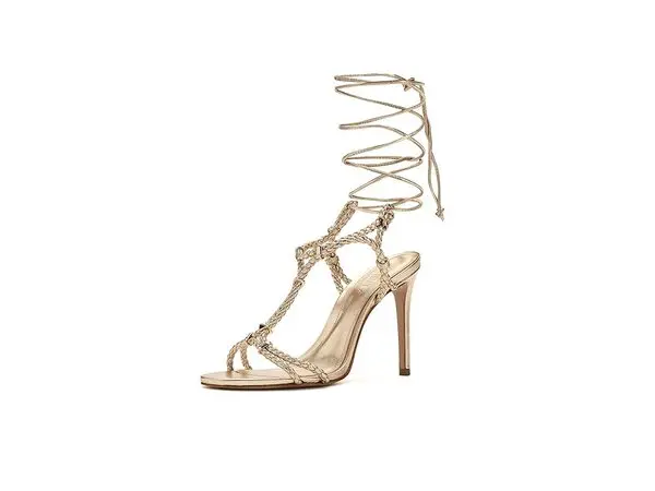Schutz Cordelia Stiletto Sandals - Silver