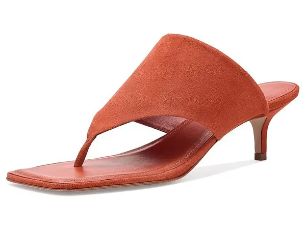 Schutz Sage Mid Stiletto Sandals - Orange