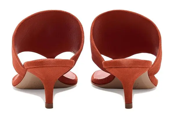 Schutz Sage Mid Stiletto Sandals - Orange