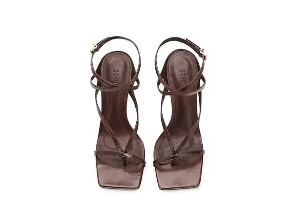 Schutz Amalfi Stiletto Sandals - Brown