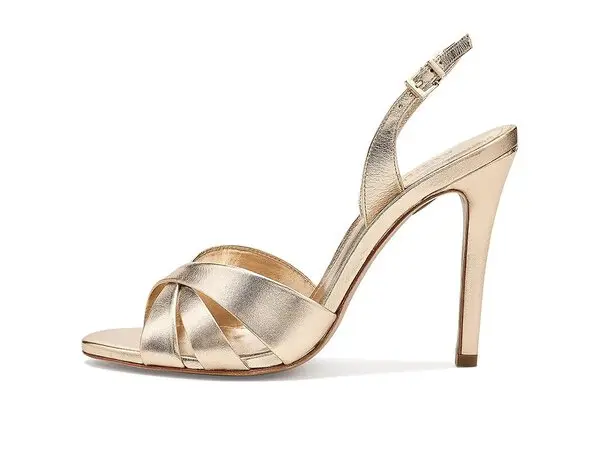 Schutz Keefa Sling Buckle Stiletto Sandals - Silver