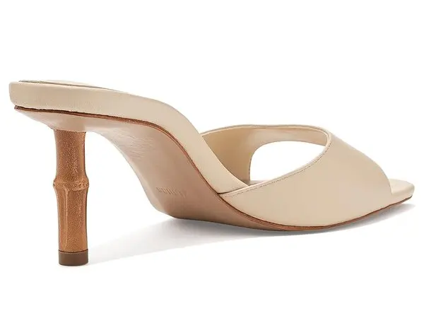 Schutz Leena Bamboo Stiletto Sandals - Bone