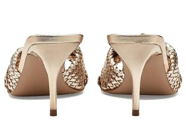 Schutz Marbella Stiletto Sandals - Silver