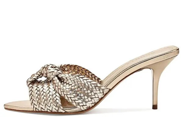 Schutz Marbella Stiletto Sandals - Silver