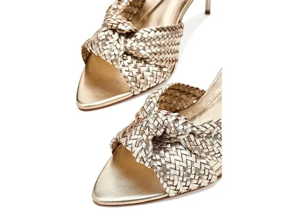Schutz Marbella Stiletto Sandals - Silver