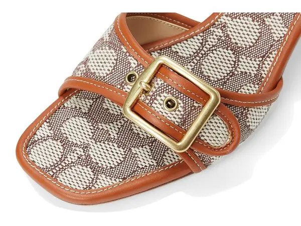 COACH Margot Jacquard High Heel Sandals - Gray