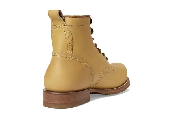 THE FRYE COMPANY Hudson Plain Toe Lace-up Workboots - Yellow