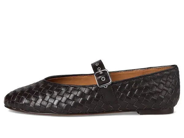 Madewell The Remy Mary Jane Flat In Woven Leather