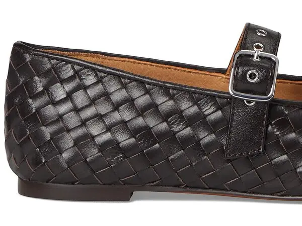 Madewell The Remy Mary Jane Flat In Woven Leather