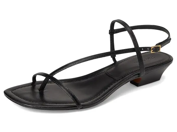 Madewell Maycie Asymmetric T-strap Sandal - Black