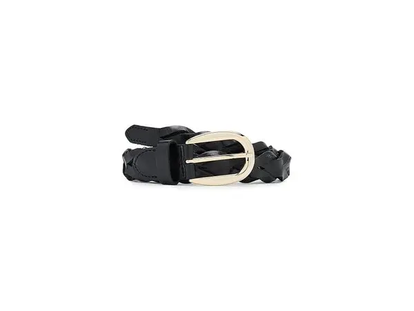 Madewell Braided Leather Belt - Black