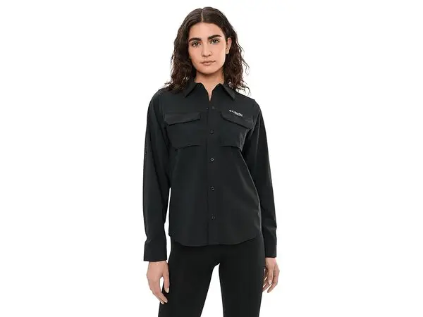 Columbia Silver Ridge Elite Woven Long Sleeve Shirt - Black