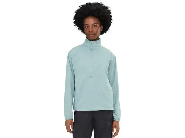 Columbia Half Zip Mock Neck Long Sleeve Top - Blue