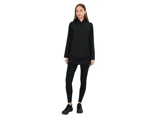 Columbia Pfg Castback Coverup Long Sleeve Hooded Shirt With Drawstring Hem - Black