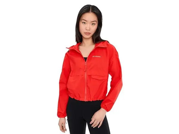 Columbia Spire Valley Cropped Windbreaker Jacket - Red
