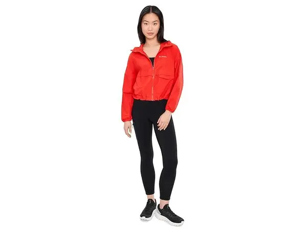 Columbia Spire Valley Cropped Windbreaker Jacket - Red
