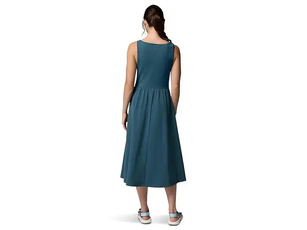 Columbia Pinetown Canyon Rib Dress Sleeveless Midi Dress - Blue