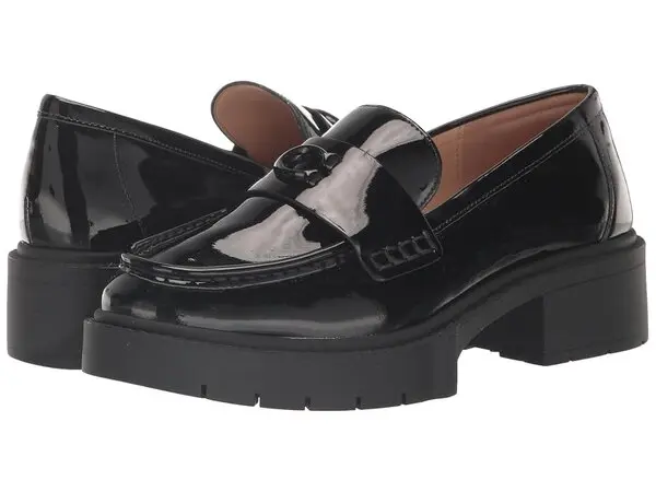 COACH Leah Platform Loafers - Black