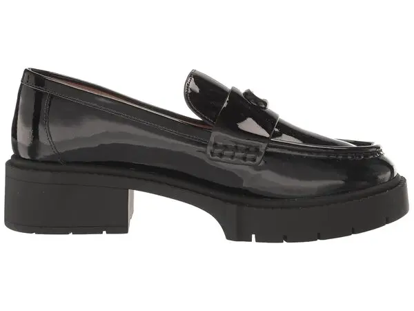 COACH Leah Platform Loafers - Black