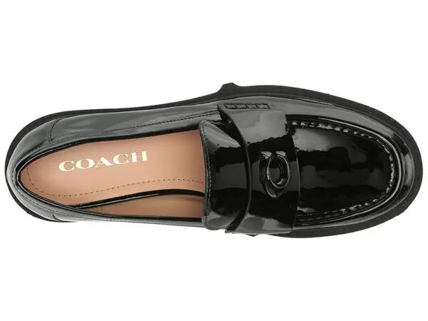 COACH Leah Platform Loafers - Black