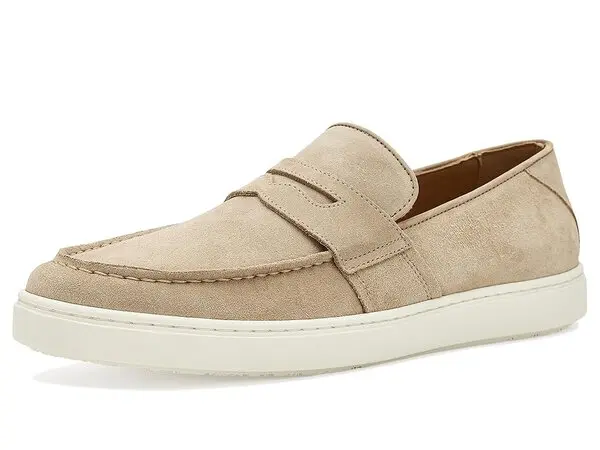 Greats Paros Suede Penny Loafer - Bone