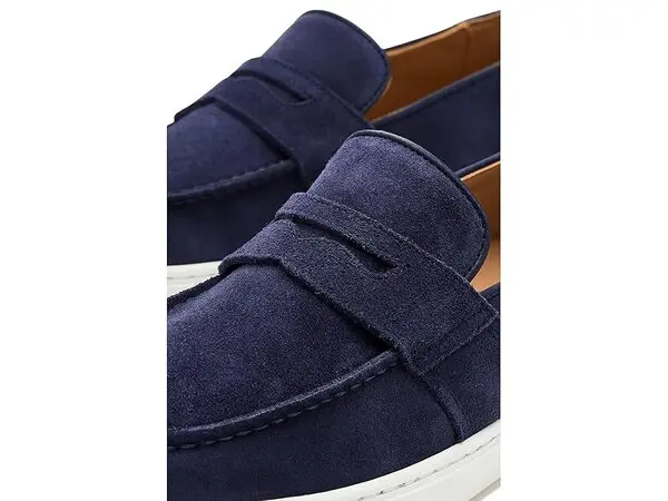 Greats Paros Suede Penny Loafer - Navy