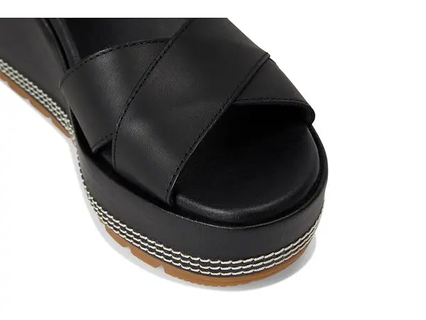 Sorel Sunpeak Wedge Ankle Strap Sandals - Brown