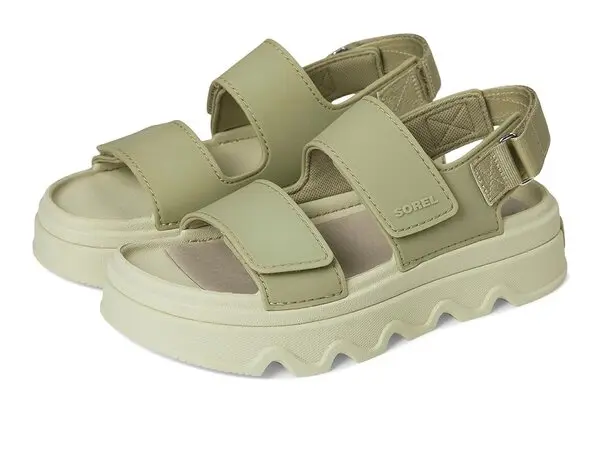 Sorel Kinetic Sunchase Ankle Strap Sandals - Green
