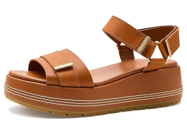 Sorel Sunpeak Platform Y-strap Dress Sandals - Brown