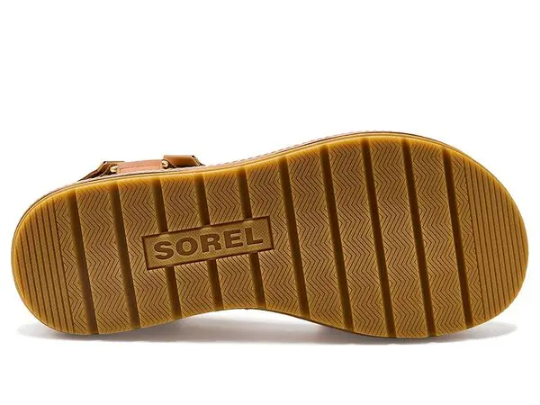 Sorel Sunpeak Platform Y-strap Dress Sandals - Brown