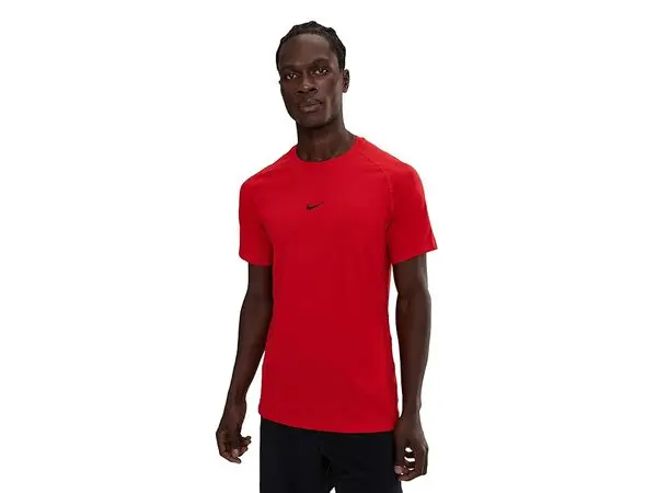 Nike Pro Dri-fit Slim Short Sleeve Top - Red