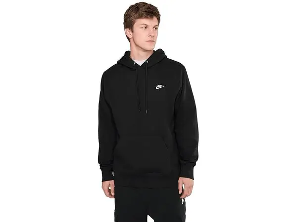 Nike Club Fleece Pullover Hoodie - Black